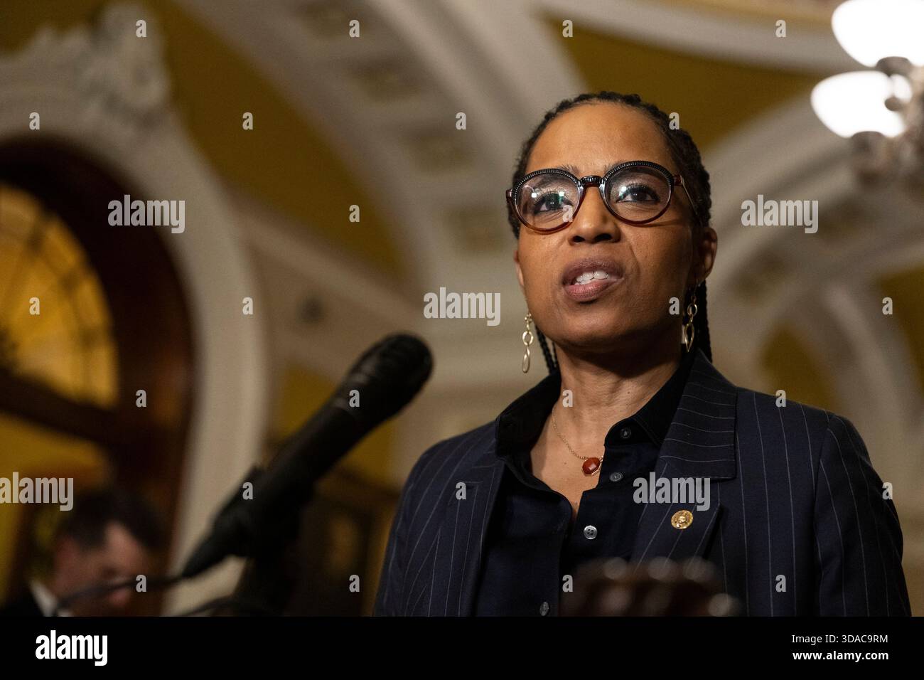United States Senator Angela Alsobrooks (Democrat of Maryland) speaks ...