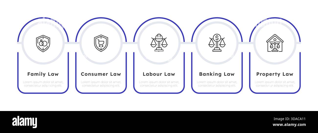 Infographic template banking icons Cut Out Stock Images & Pictures - Alamy