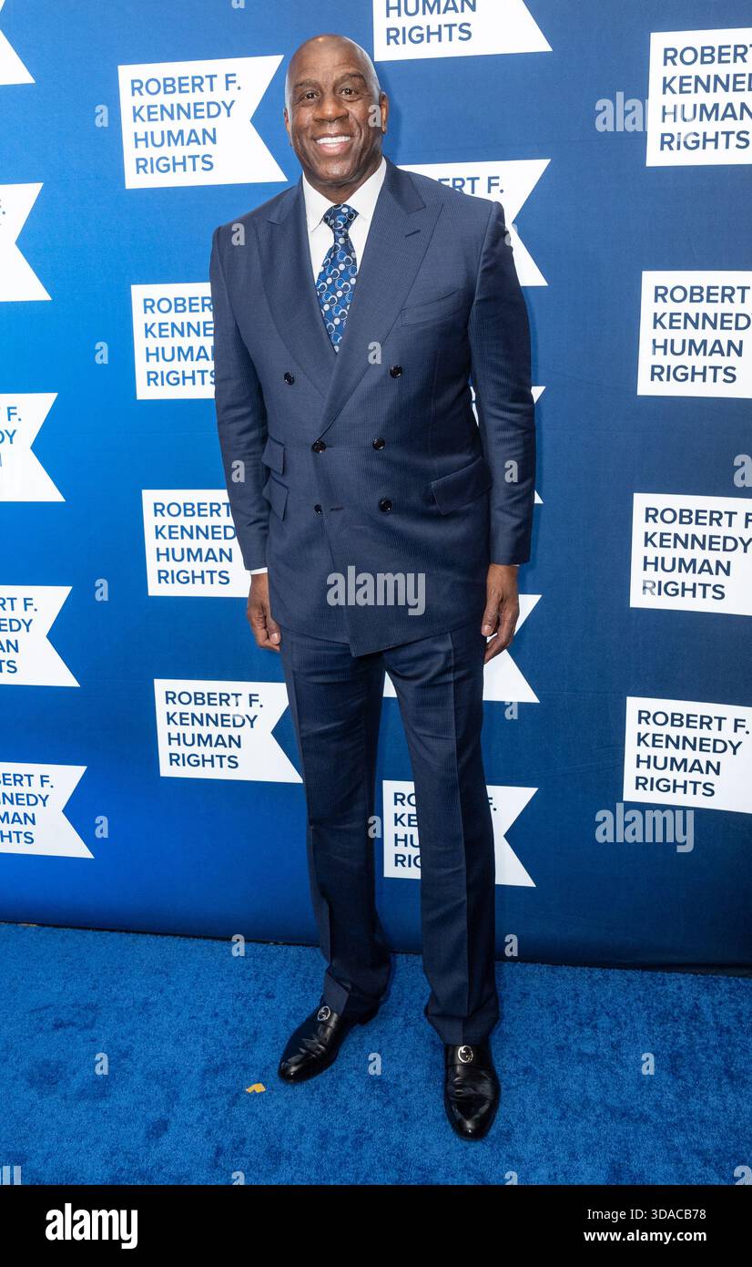Earvin 'Magic' Johnson attends Robert F. Kennedy Human Rights Ripple of ...
