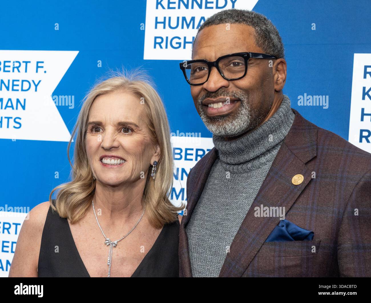 Kerry Kennedy and Derrick Johnson attend Robert F. Kennedy Human Rights ...