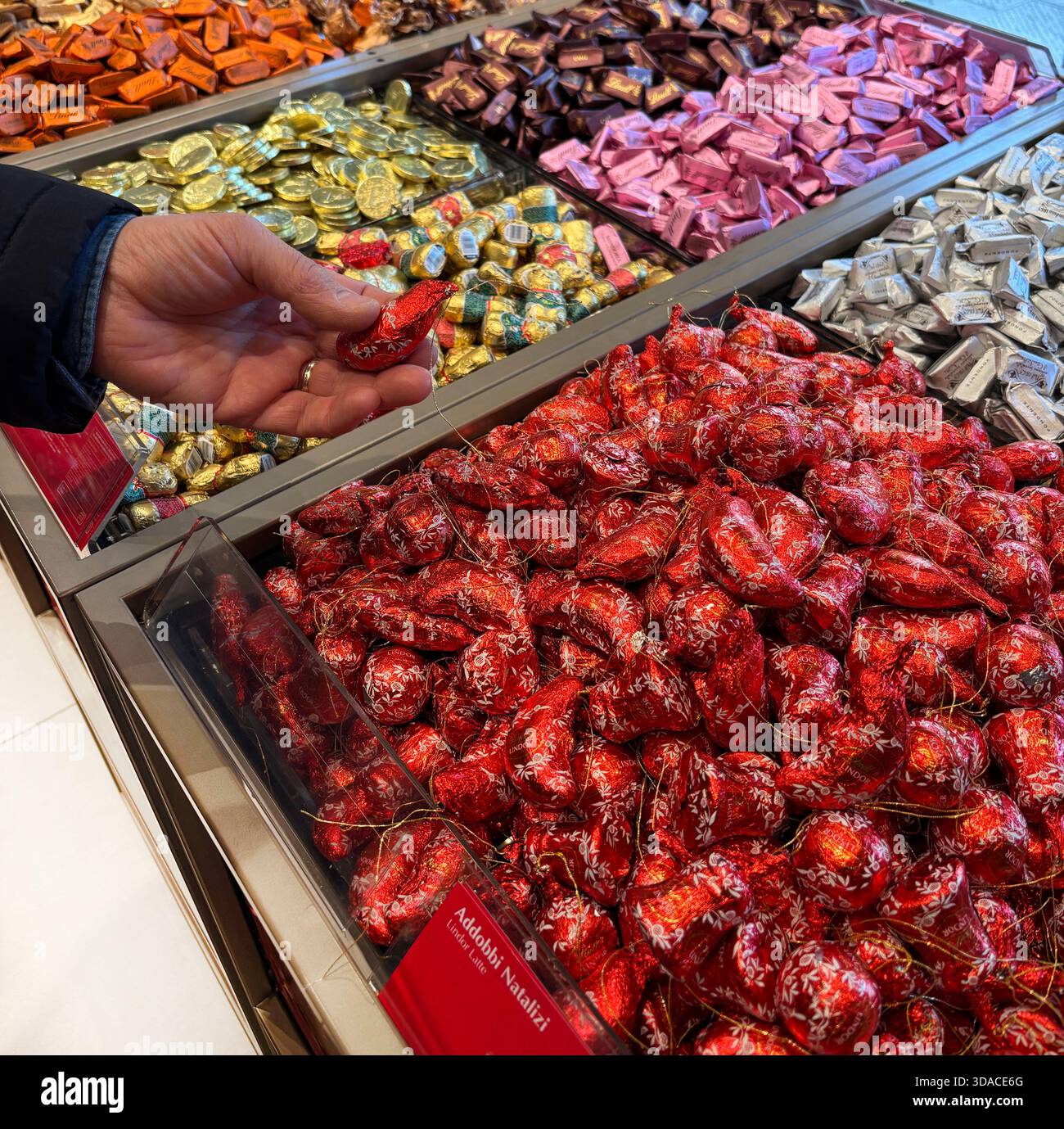 Different types chocolates in gourmet hi-res stock photography and ...