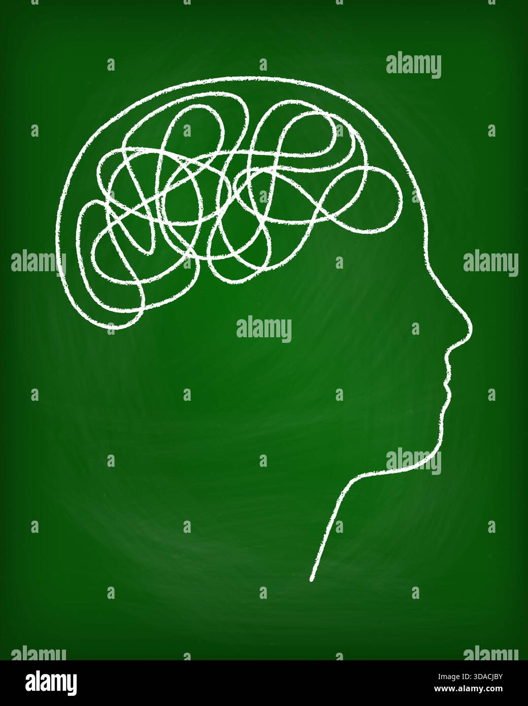 Brain tangle mental chaos Stock Vector Images - Alamy