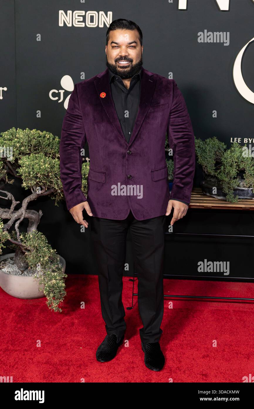 Adrian Dev attends the arrivals of the Los Angeles Premiere of “NO ...