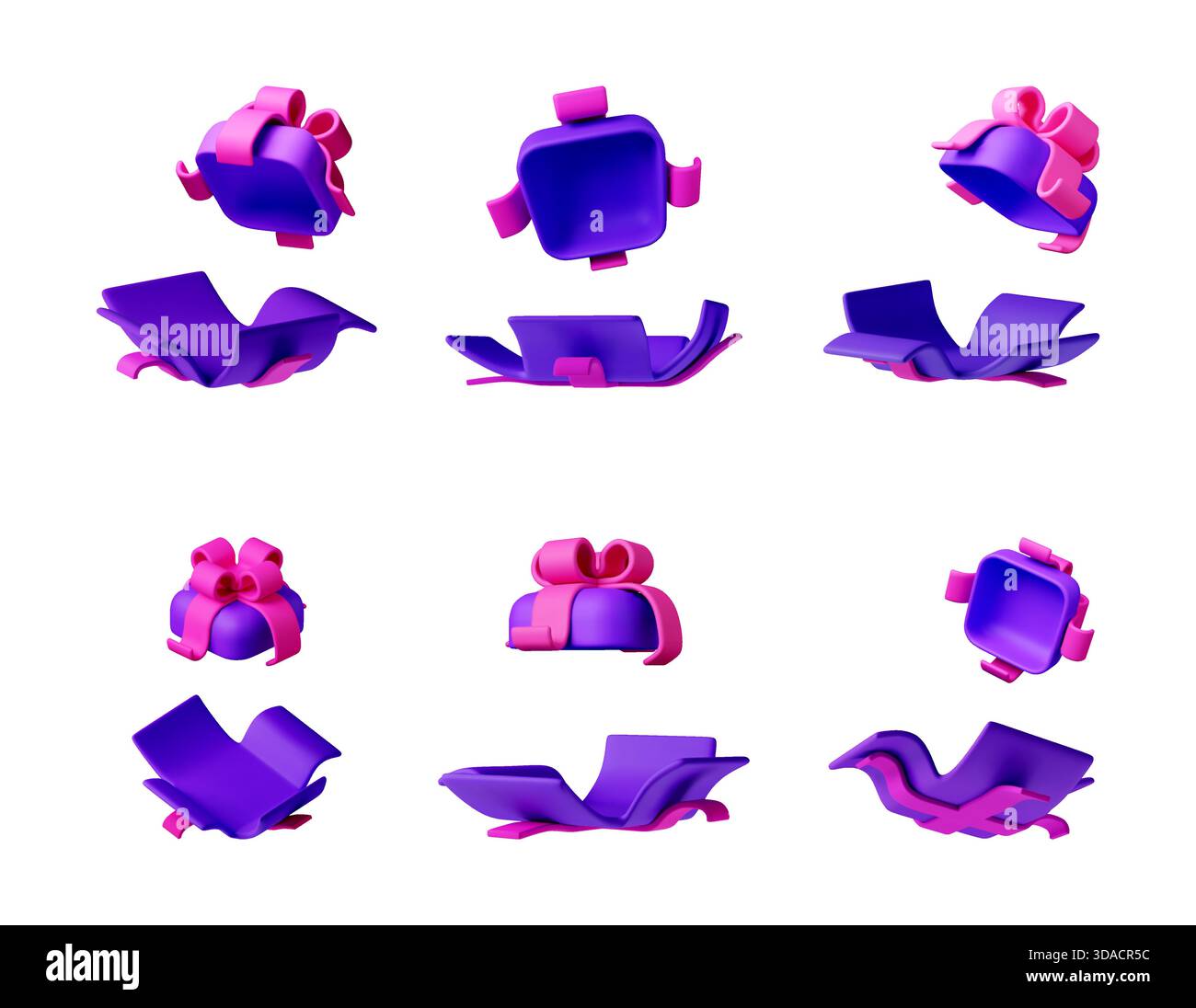 Pink gift box present Stock Vector Images - Alamy