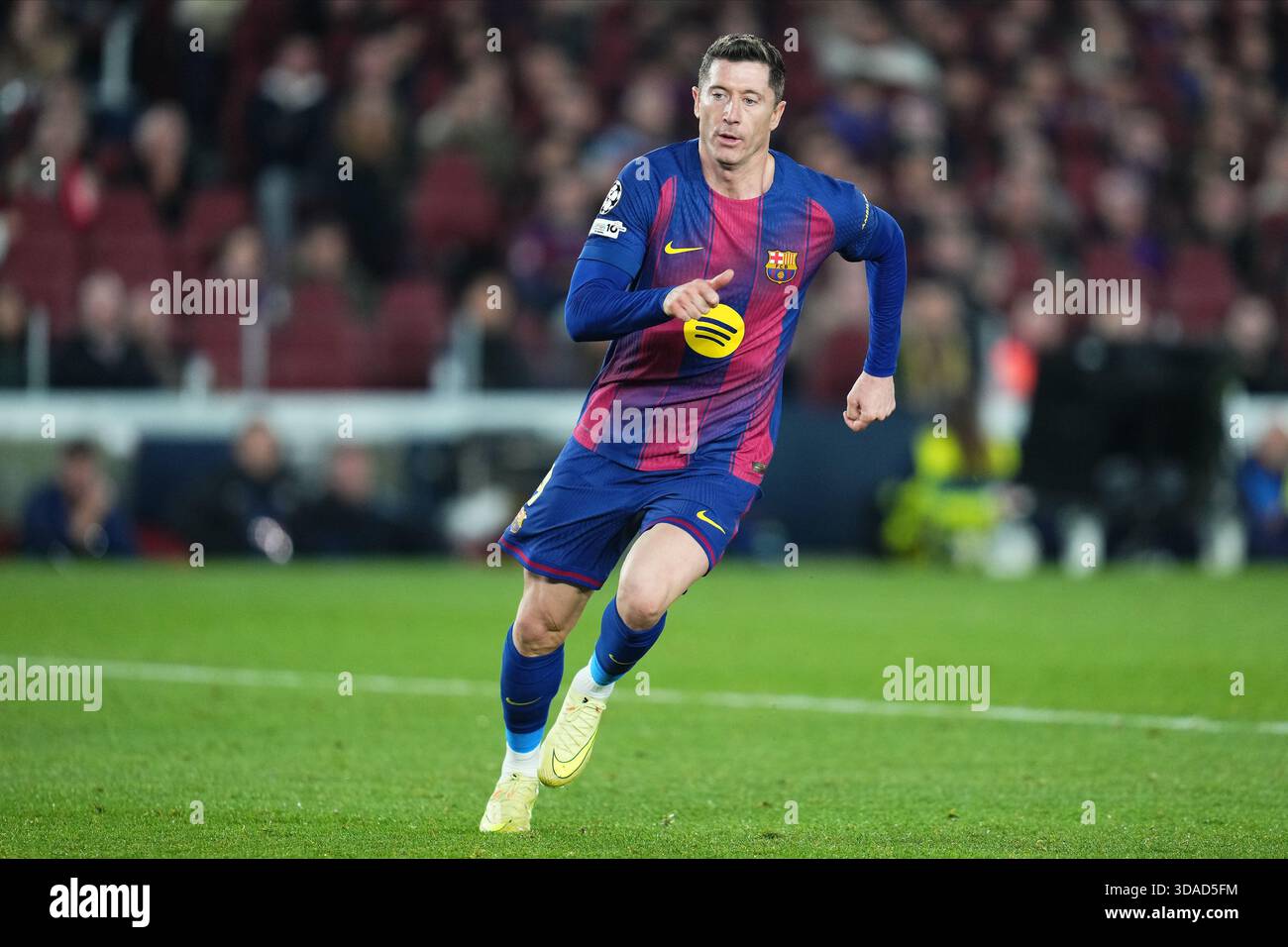 Robert Lewandowski of FC Barcelona during the UEFA Champions League ...