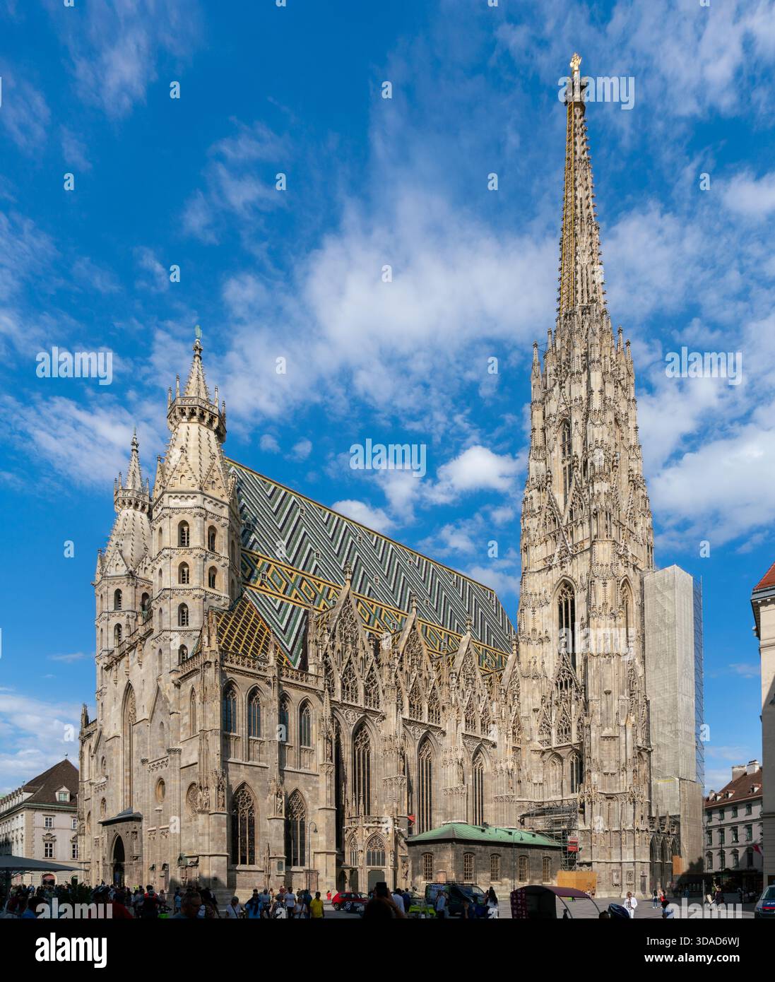 St. Stephen's Cathedral, gothic styled dome of Vienna, Austria Stock ...