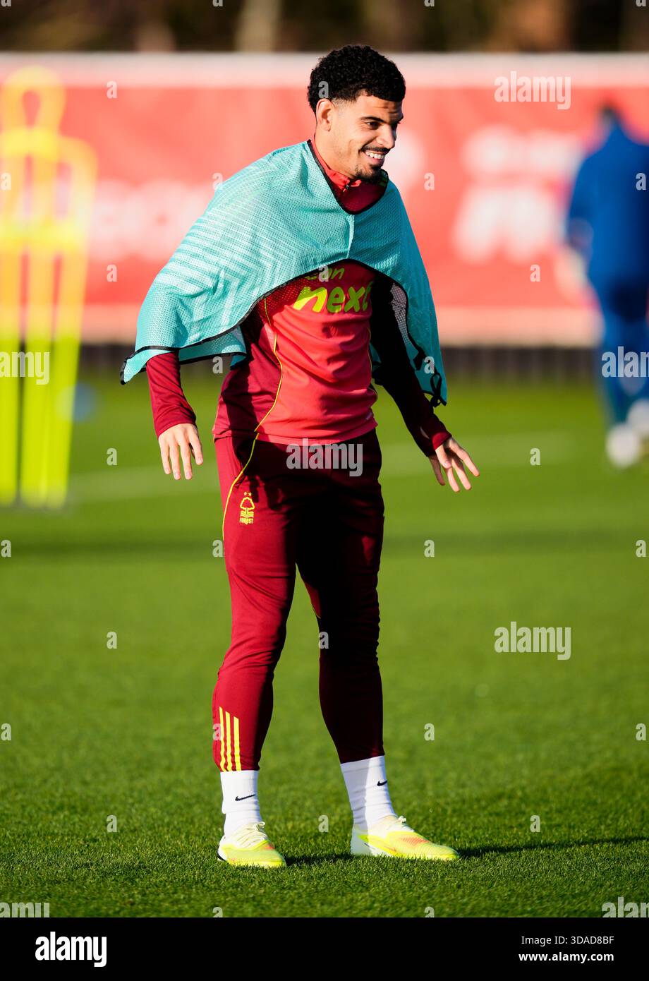 Nottingham Forest's Morgan Gibbs-White during a training session at the ...