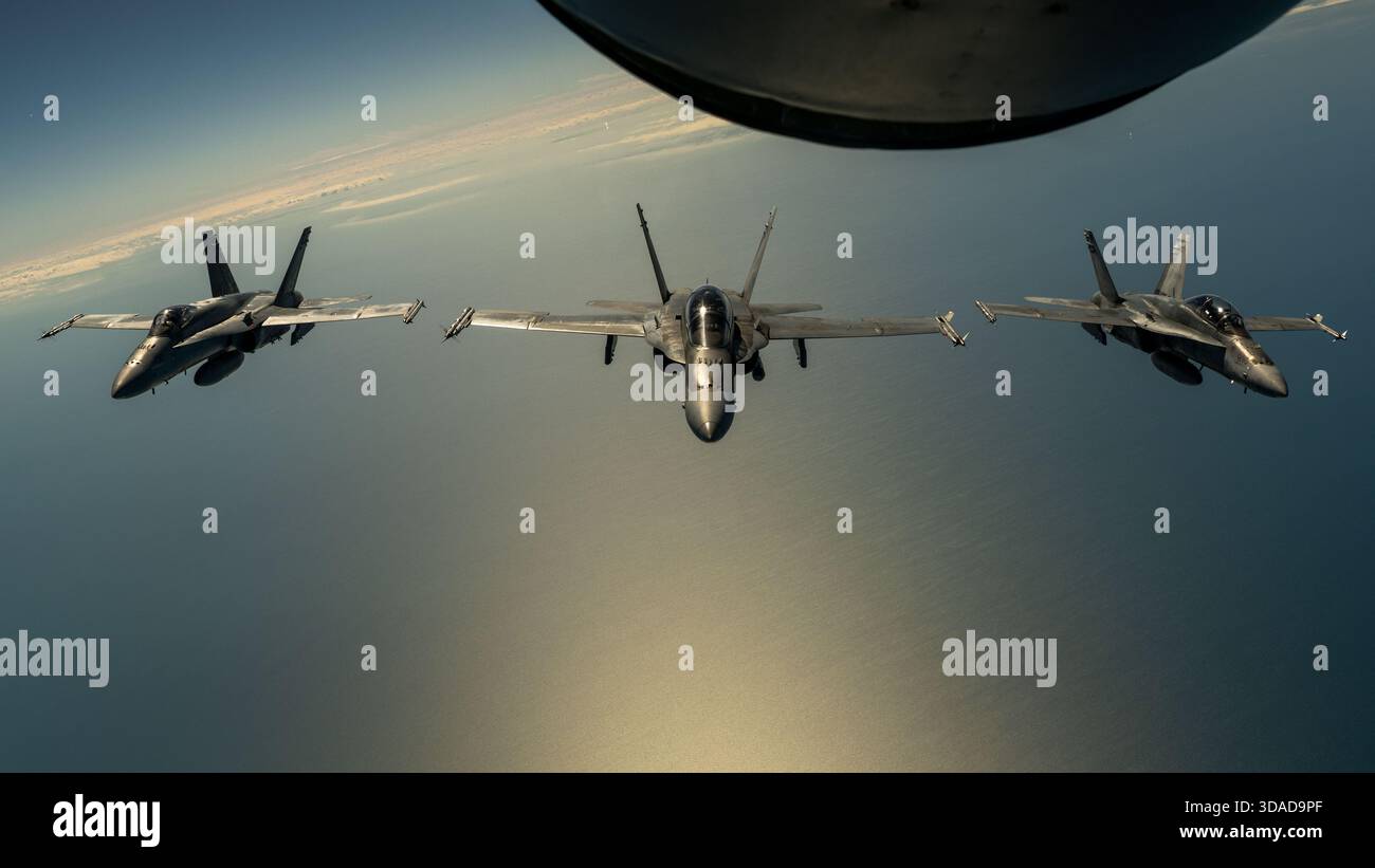 Royal Canadian Air Force CF-18A Hornets assigned to the 410th Tactical ...