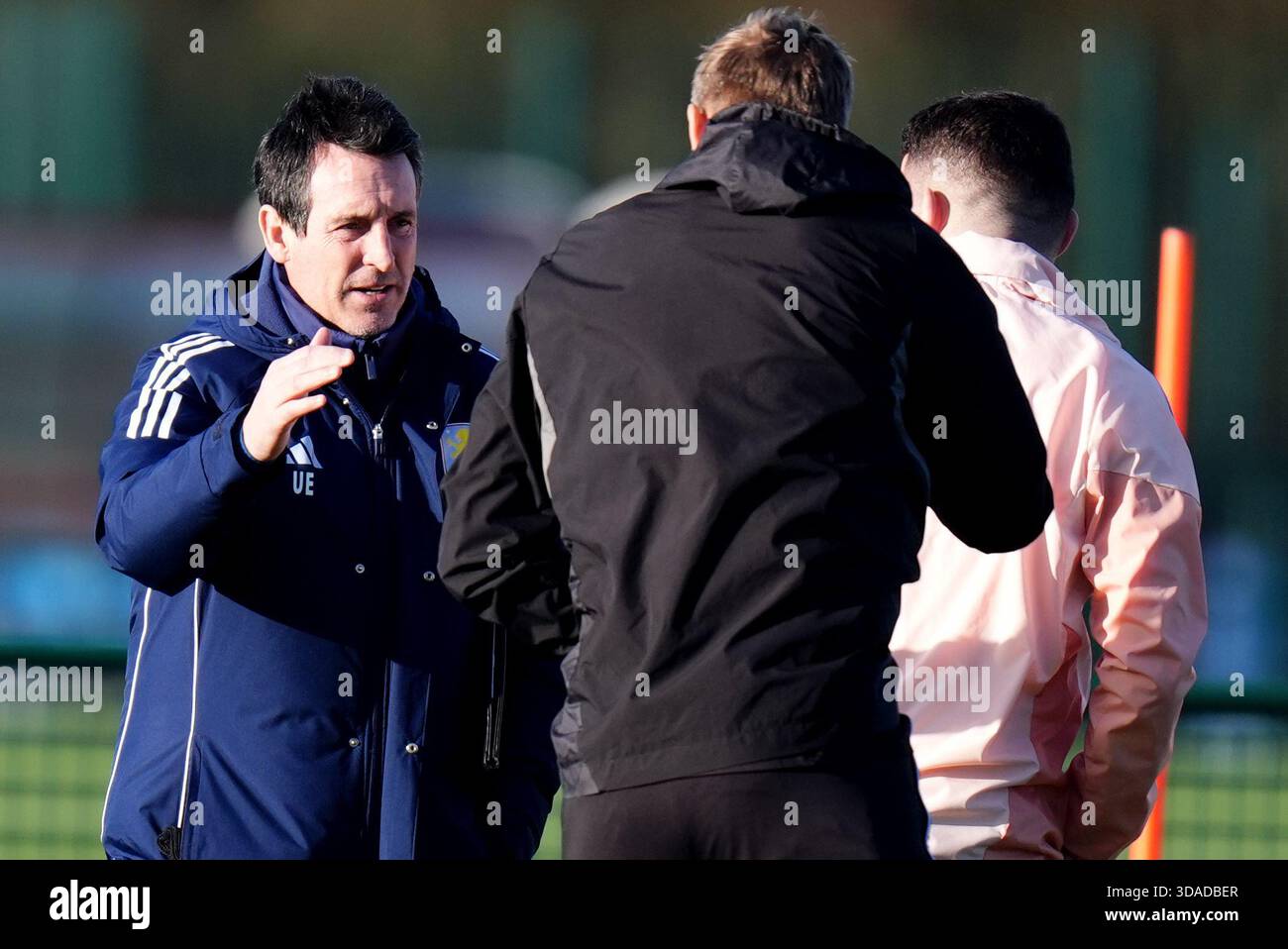 Aston Villa manager Unai Emery during a training session at Bodymoor ...