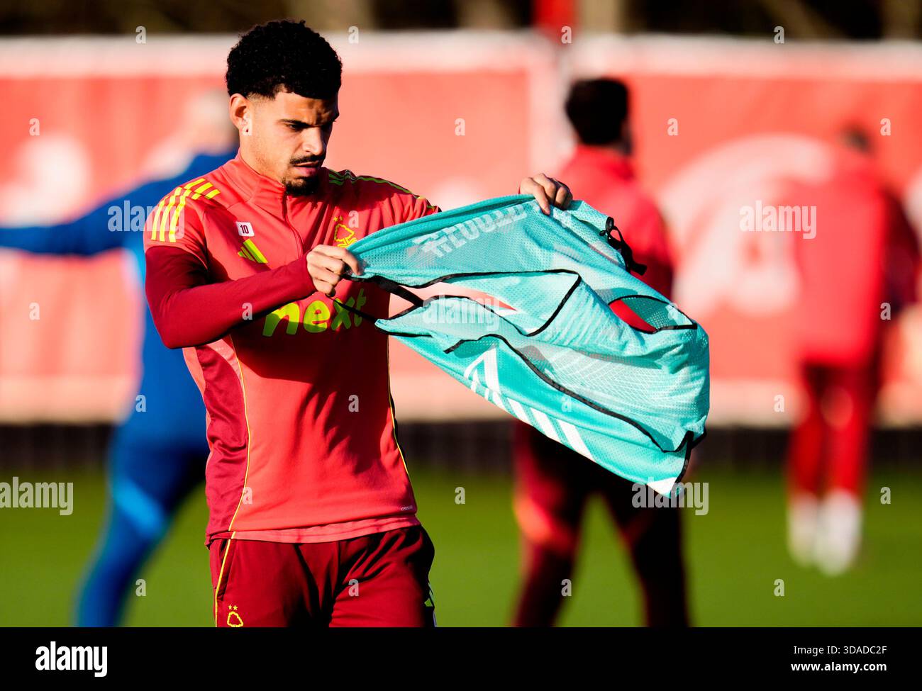 Nottingham Forest's Morgan Gibbs-White during a training session at the ...