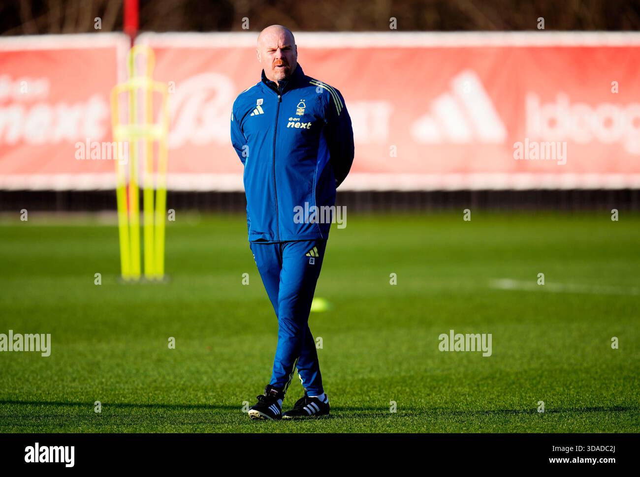 Nottingham Forest manager Sean Dyche during a training session at the ...