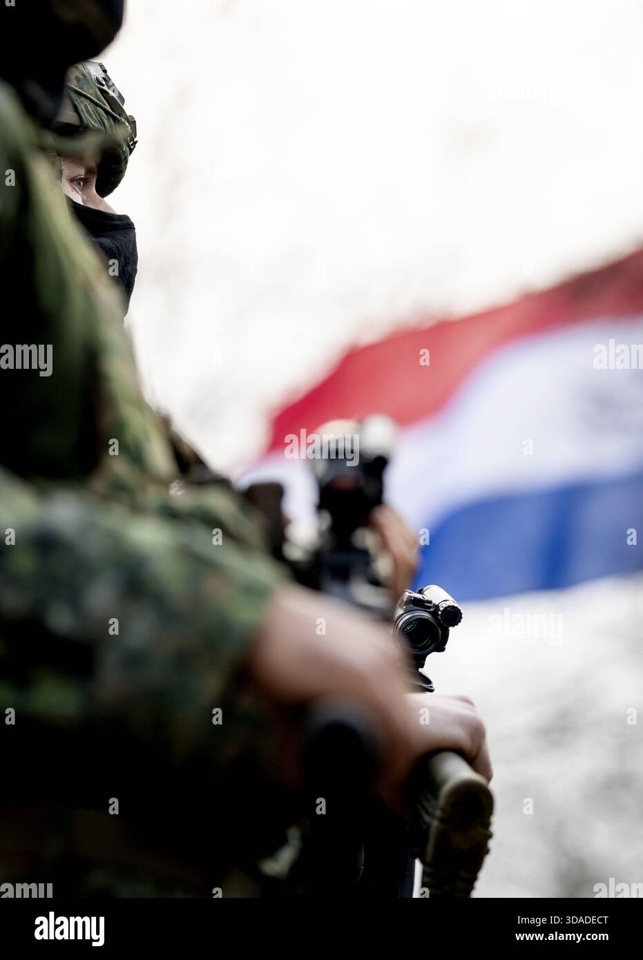 ROTTERDAM - Marines during a commemoration ceremony at the Marine ...