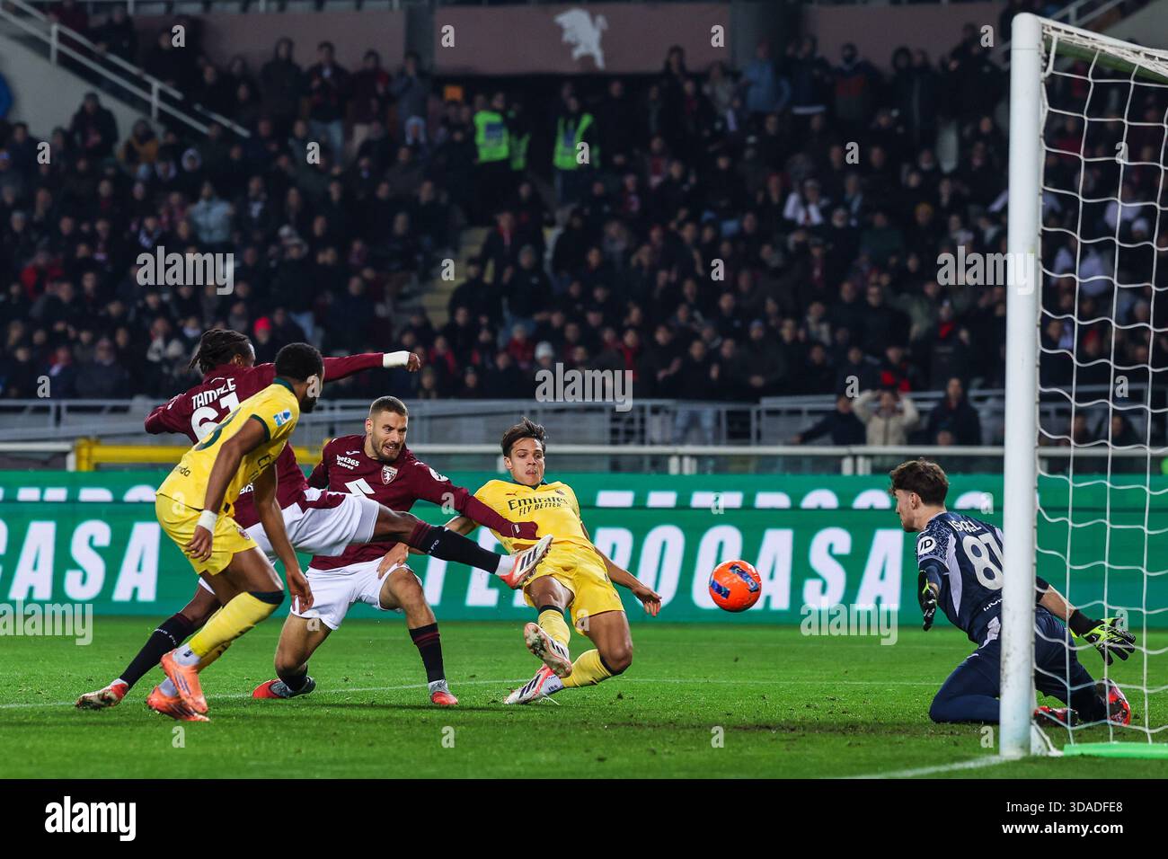 Samuel Ricci of AC Milan seen in action during Serie A 2025/26 football ...