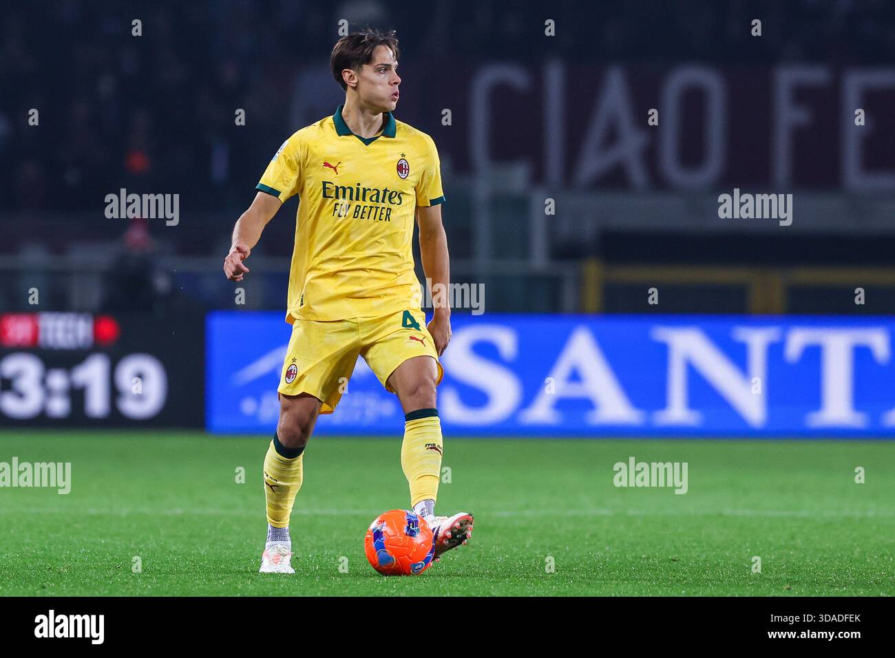 Samuel Ricci of AC Milan seen in action during Serie A 2025/26 football ...