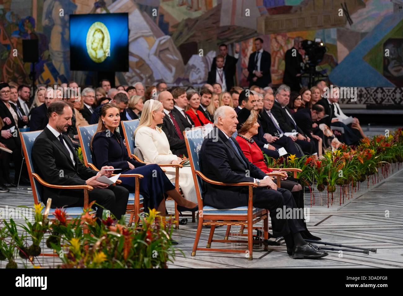Oslo 20251210. King Harald, Queen Sonja, Crown Prince Haakon, Crown ...