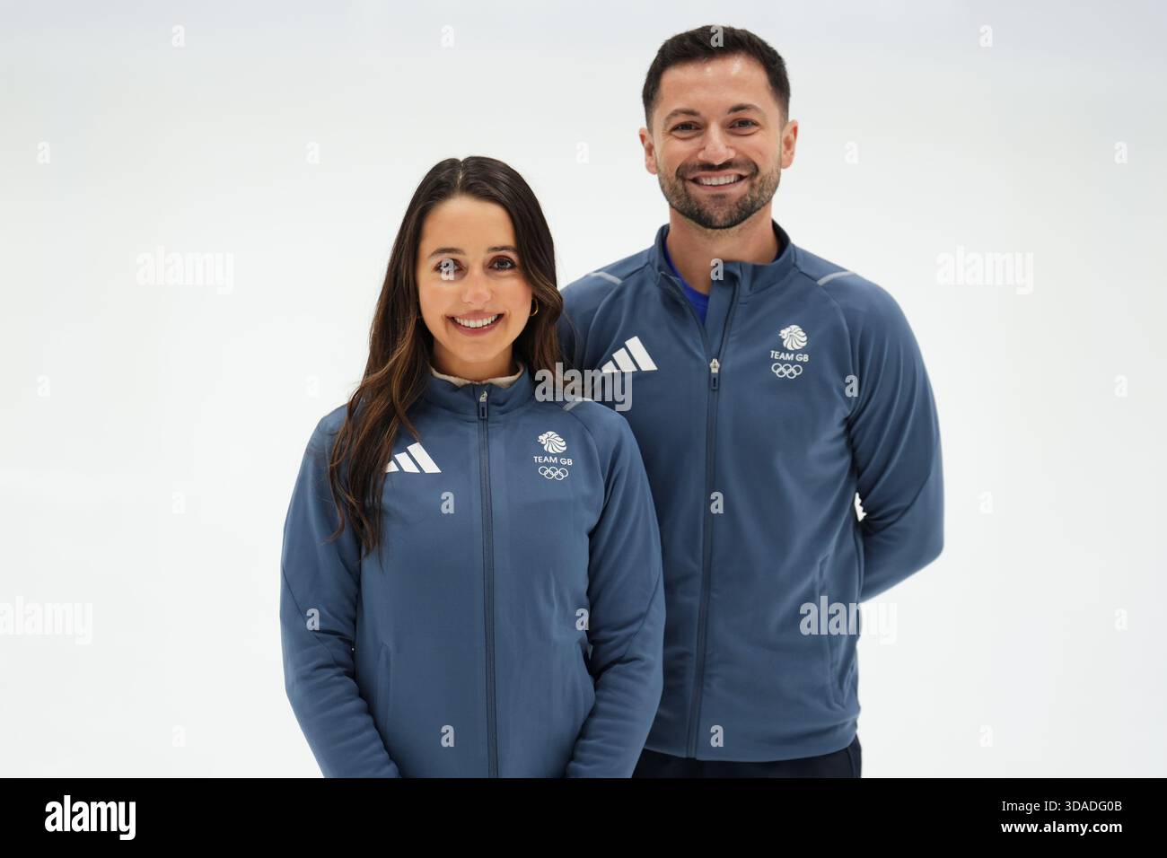 Team GB's Lilah Fear and Lewis Gibson at the National Ice Centre ...