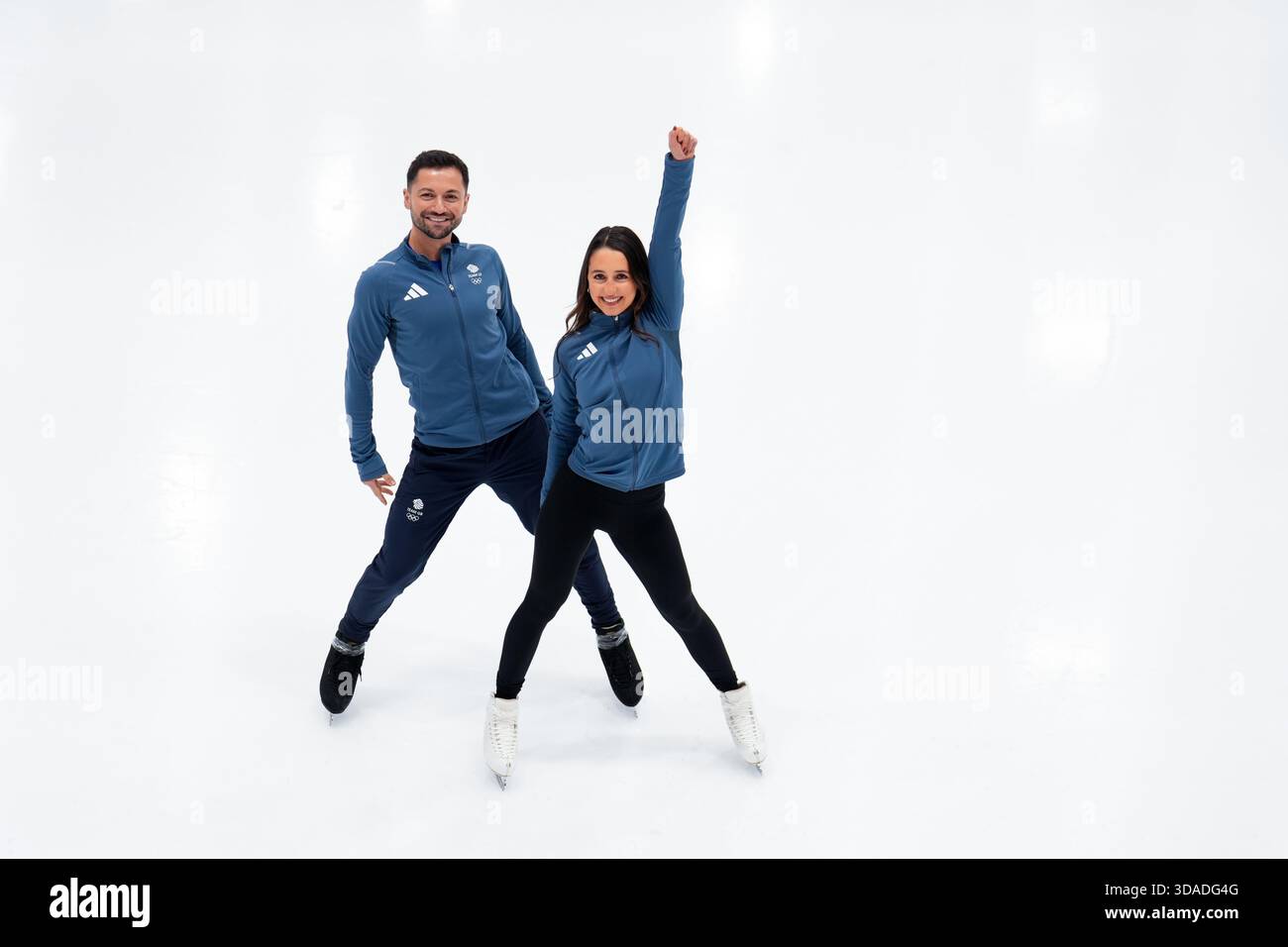 Team GB's Lilah Fear and Lewis Gibson at the National Ice Centre ...