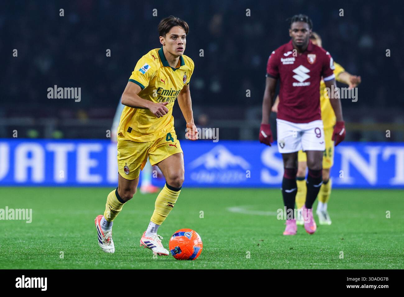 Samuel Ricci of AC Milan seen in action during Serie A 2025/26 football ...
