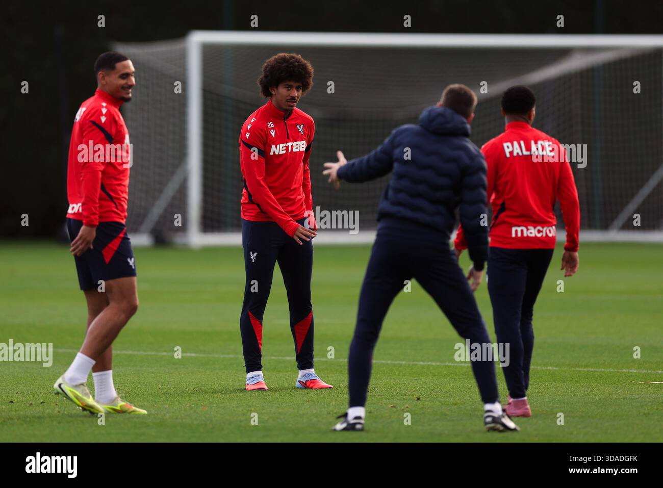 Crystal Palace's Chris Richards (centre) during a training session at ...