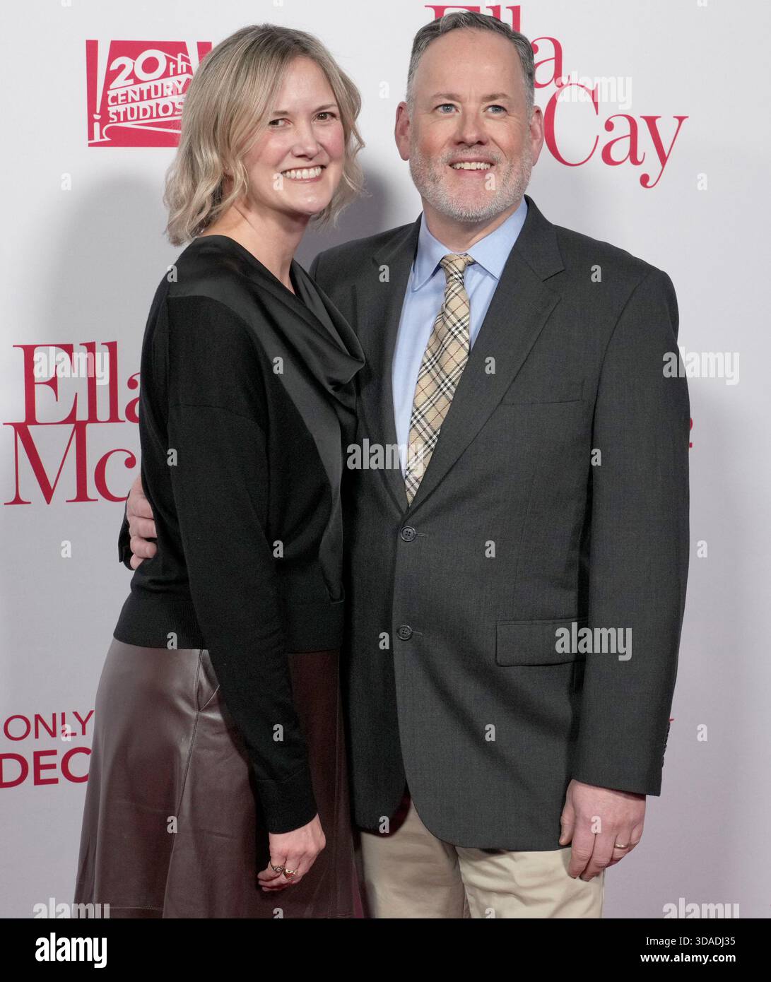 (L-R) Christine Meier and Seth Meier at the 20th Century Studios' ELLA ...