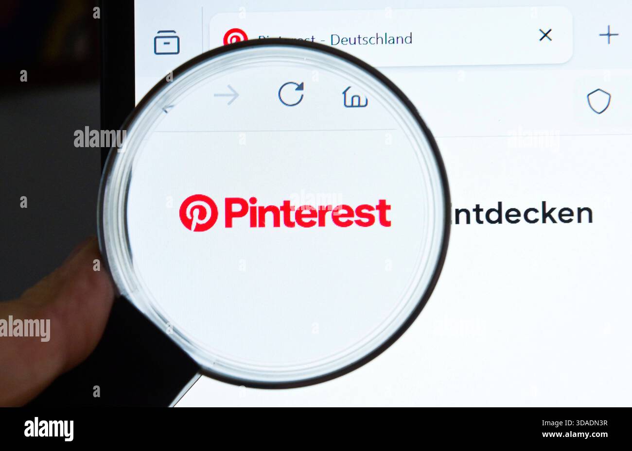 pinterest, website, Internet, Lupe, Monitor *** pinterest, website ...