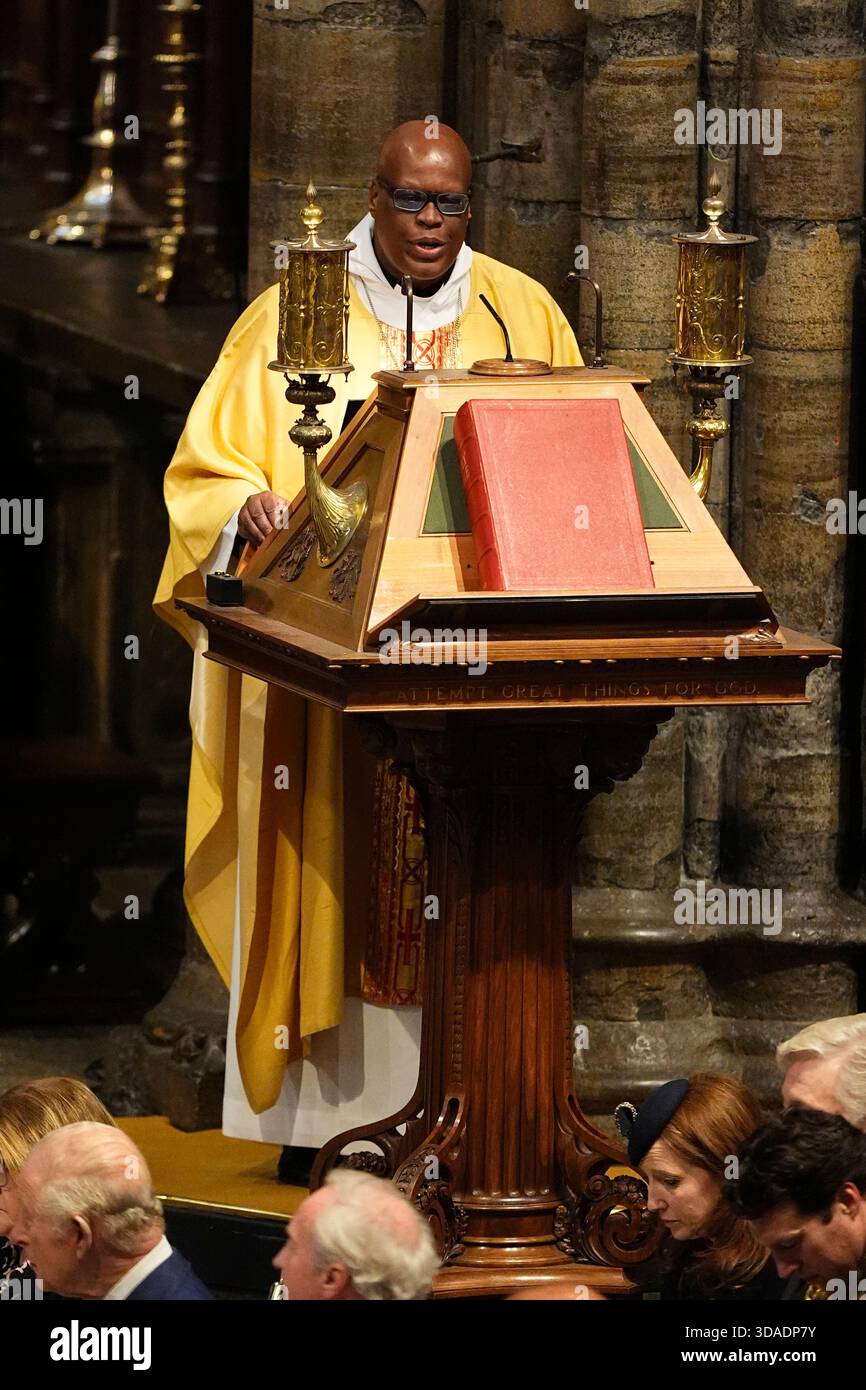Bishop Mike Royal during the Advent Service at Westminster Abbey ...