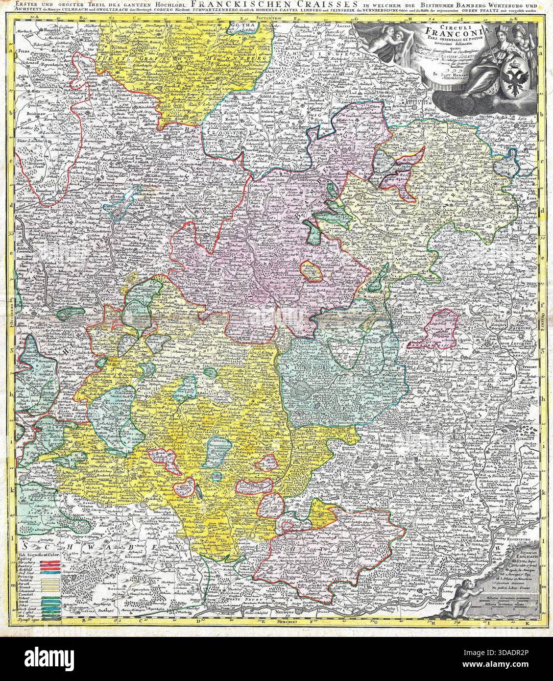 Map of franconia hi-res stock photography and images - Alamy