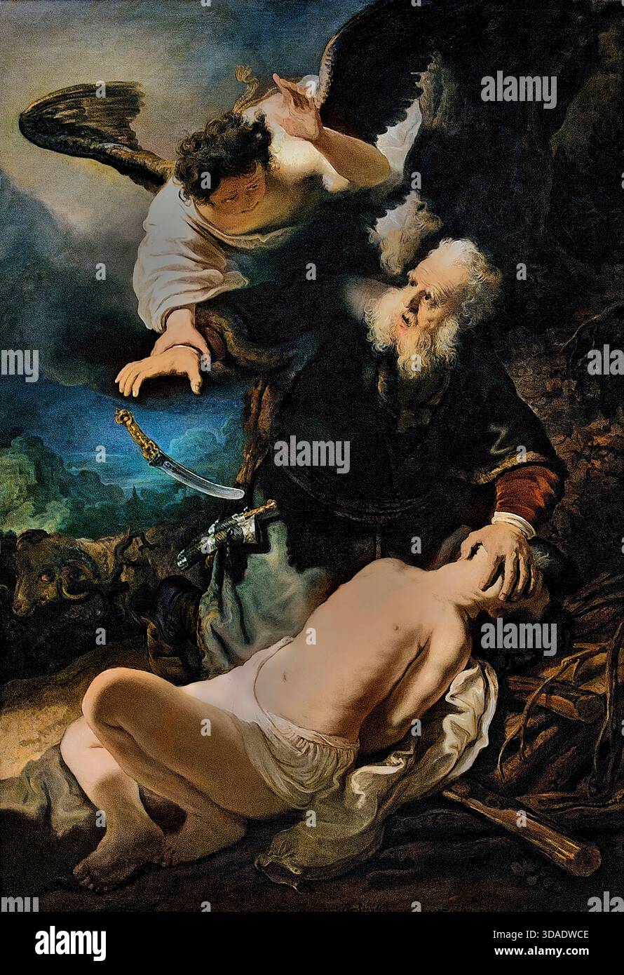 The Sacrifice of Isaac by Rembrandt Harmenszoon van Rijn Dutch ...