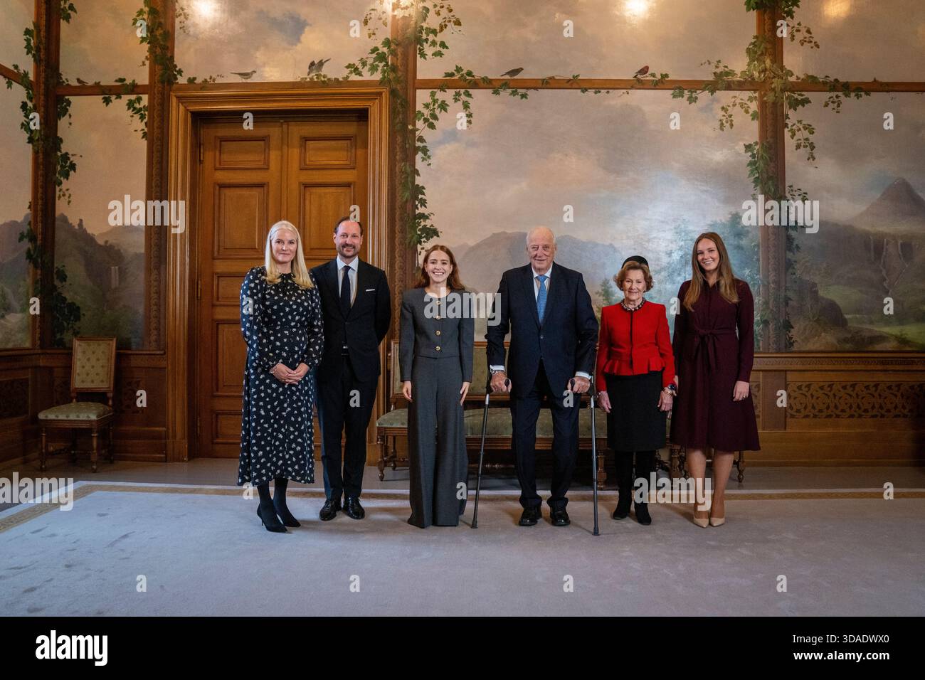 Oslo 20251210. King Harald, Queen Sonja, Crown Prince Haakon, Crown ...