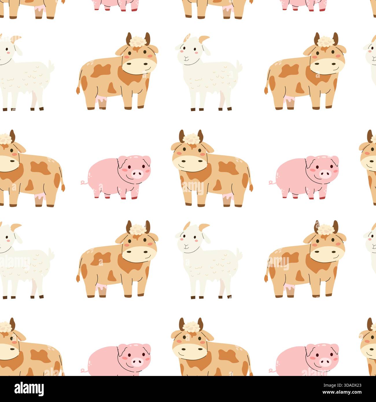 White black cow duck Stock Vector Images - Alamy