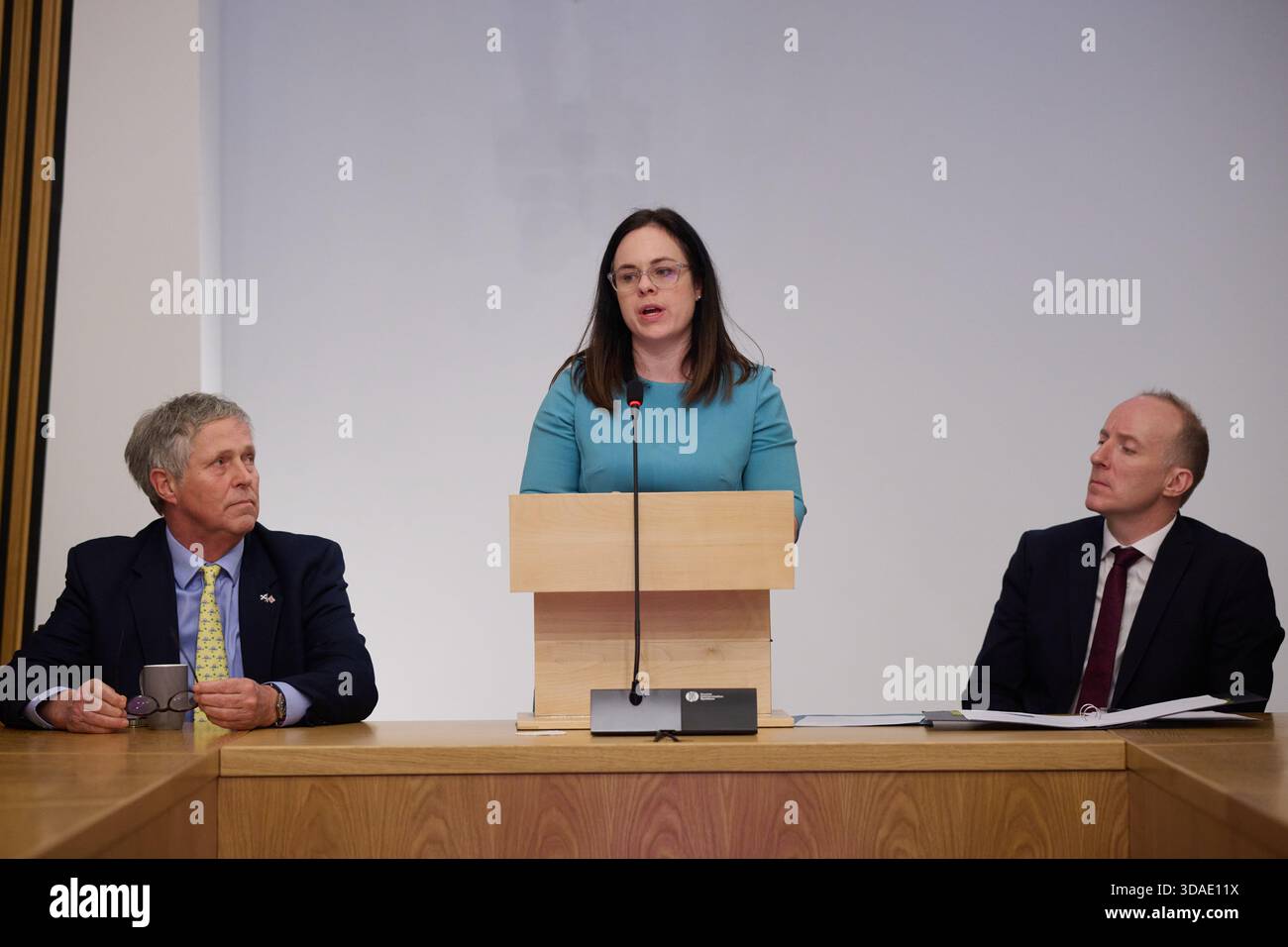 Edinburgh Scotland, UK 10 December 2025. MSP’s Kate Forbes, Michael ...