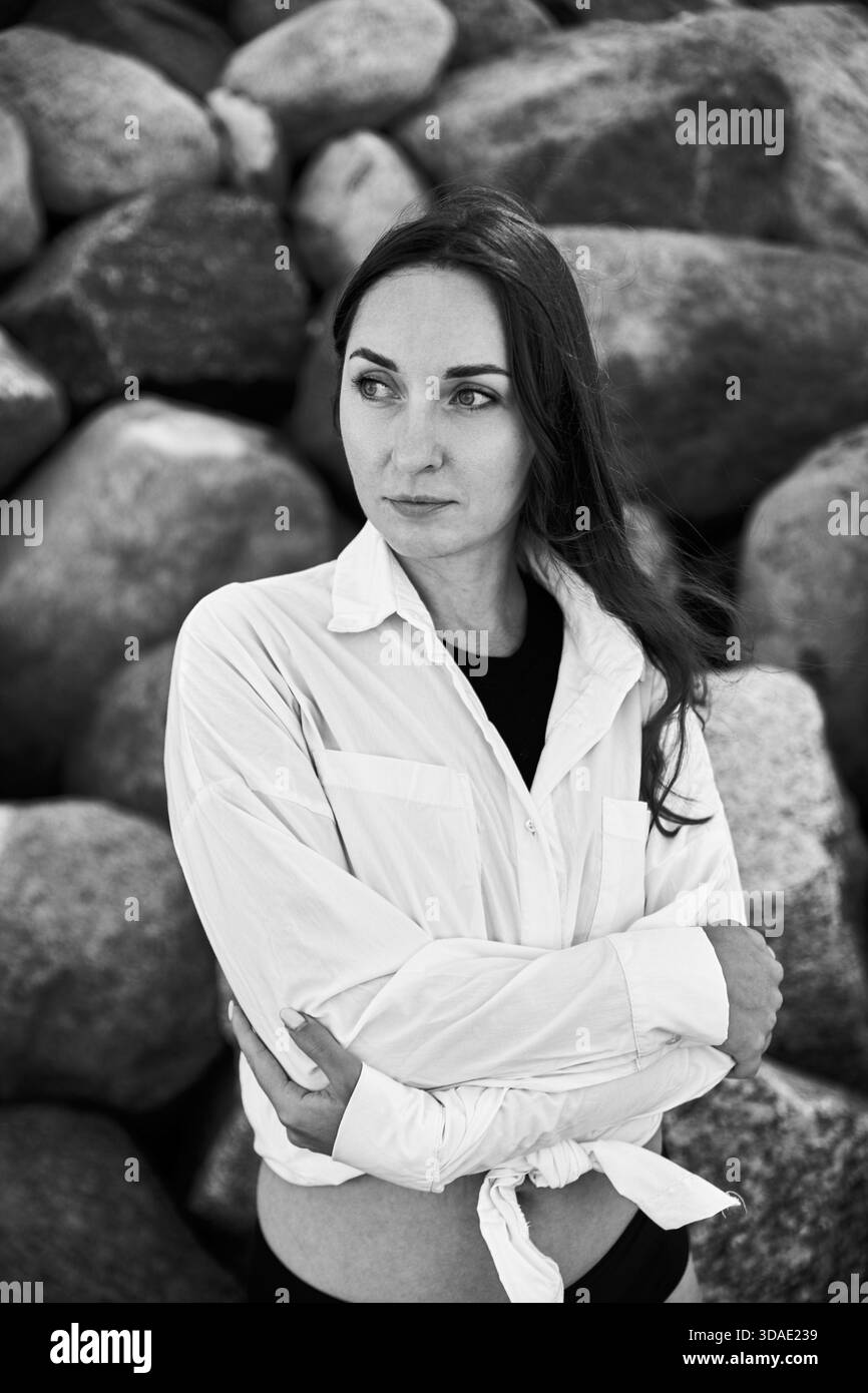 Thoughtful subject Black and White Stock Photos & Images - Alamy