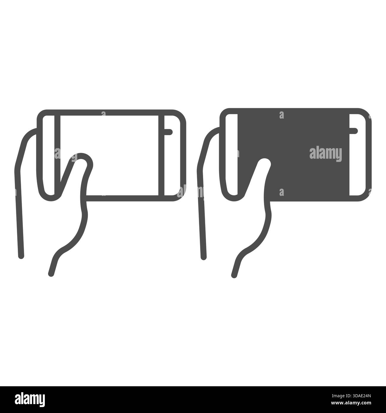 Hand horizontally Black and White Stock Photos & Images - Alamy