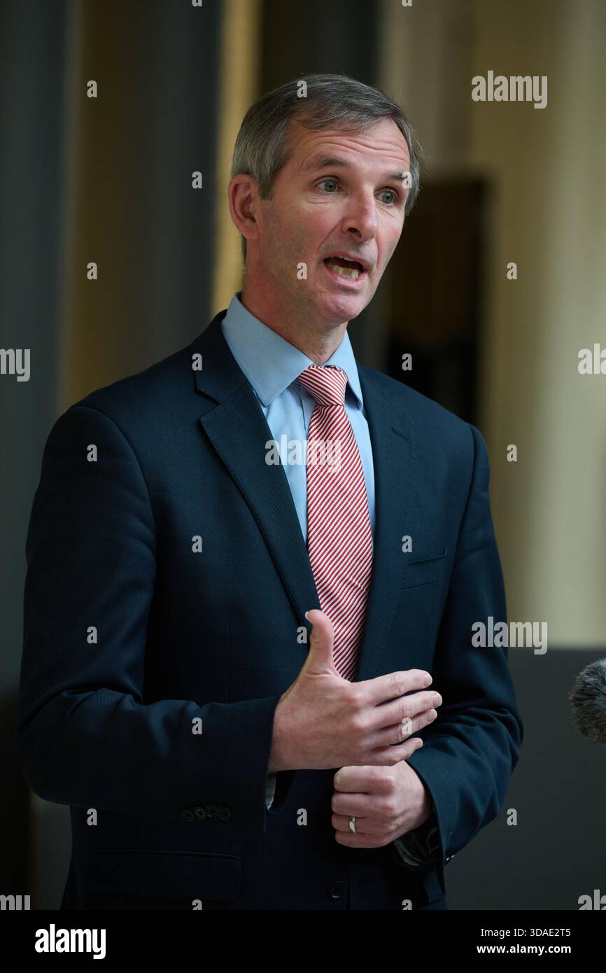 Edinburgh Scotland, UK 10 December 2025. Liam McArthur MSP at the ...