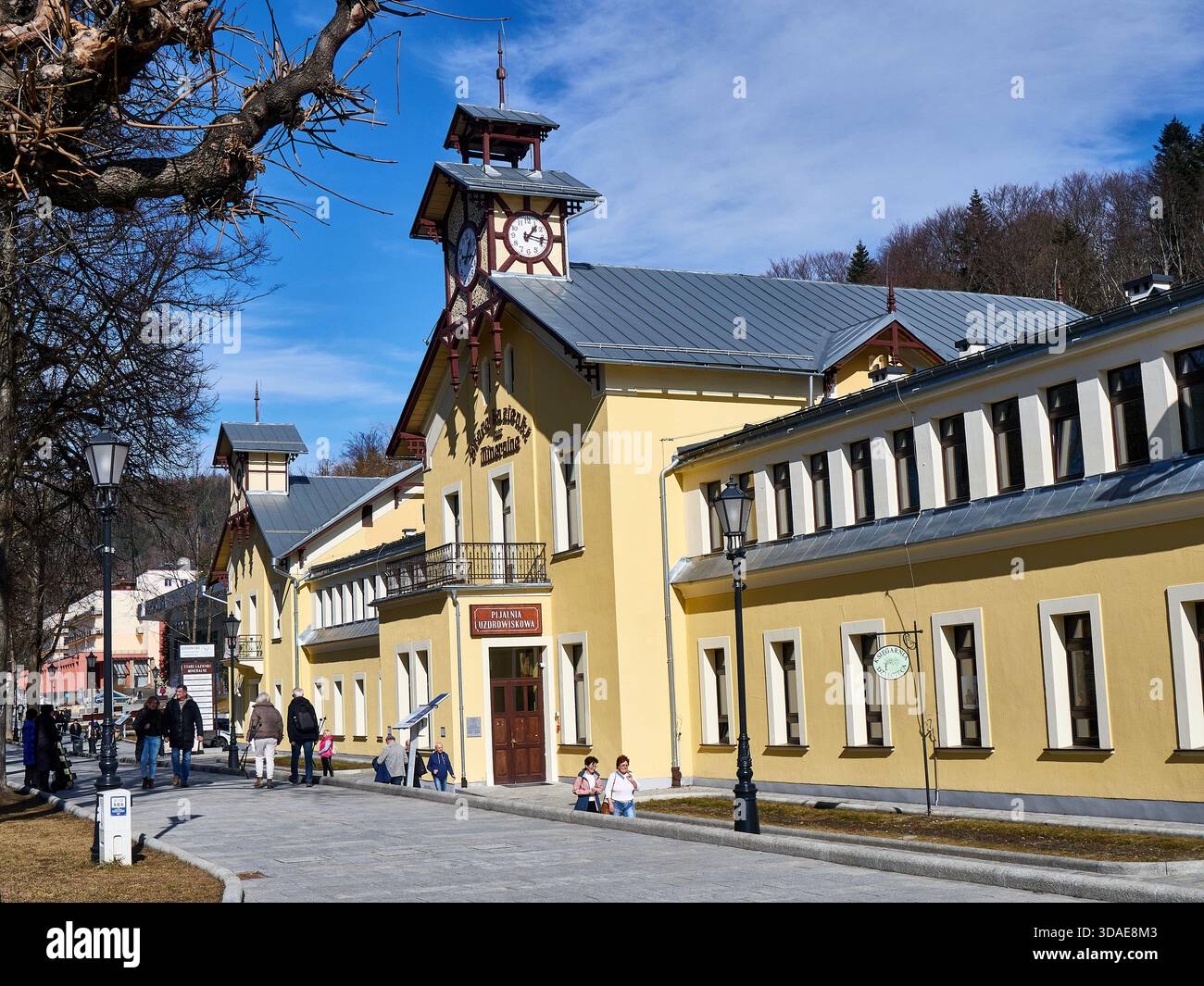 Historic Spa House and Mineral Water Pump Room in Krynica-Zdrój, Poland ...