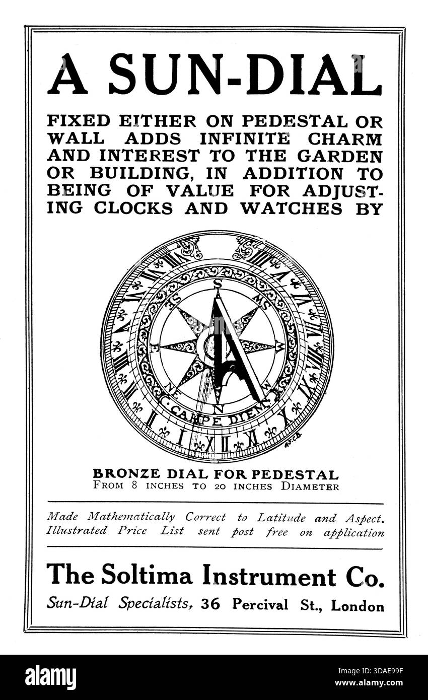 Sundial maker Black and White Stock Photos & Images - Alamy