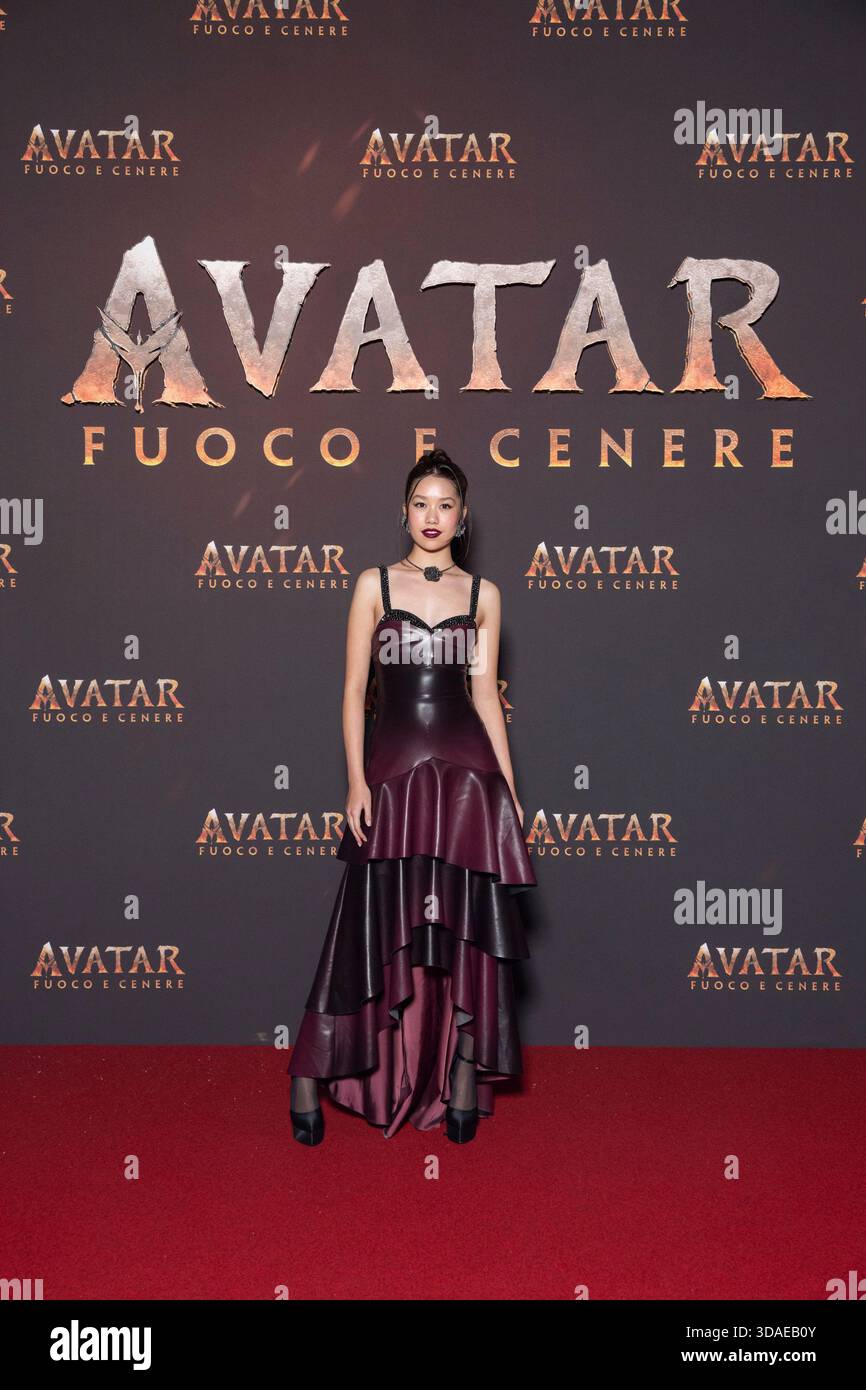 Trinity Jo-Li Bliss Premiere of the movie -Avatar: Fire and Ash- Red ...