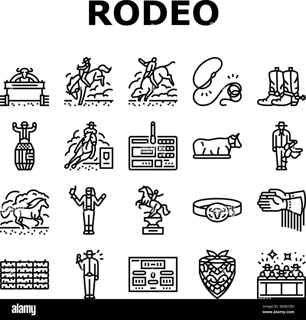 Cowboy roping calf Black and White Stock Photos & Images - Alamy