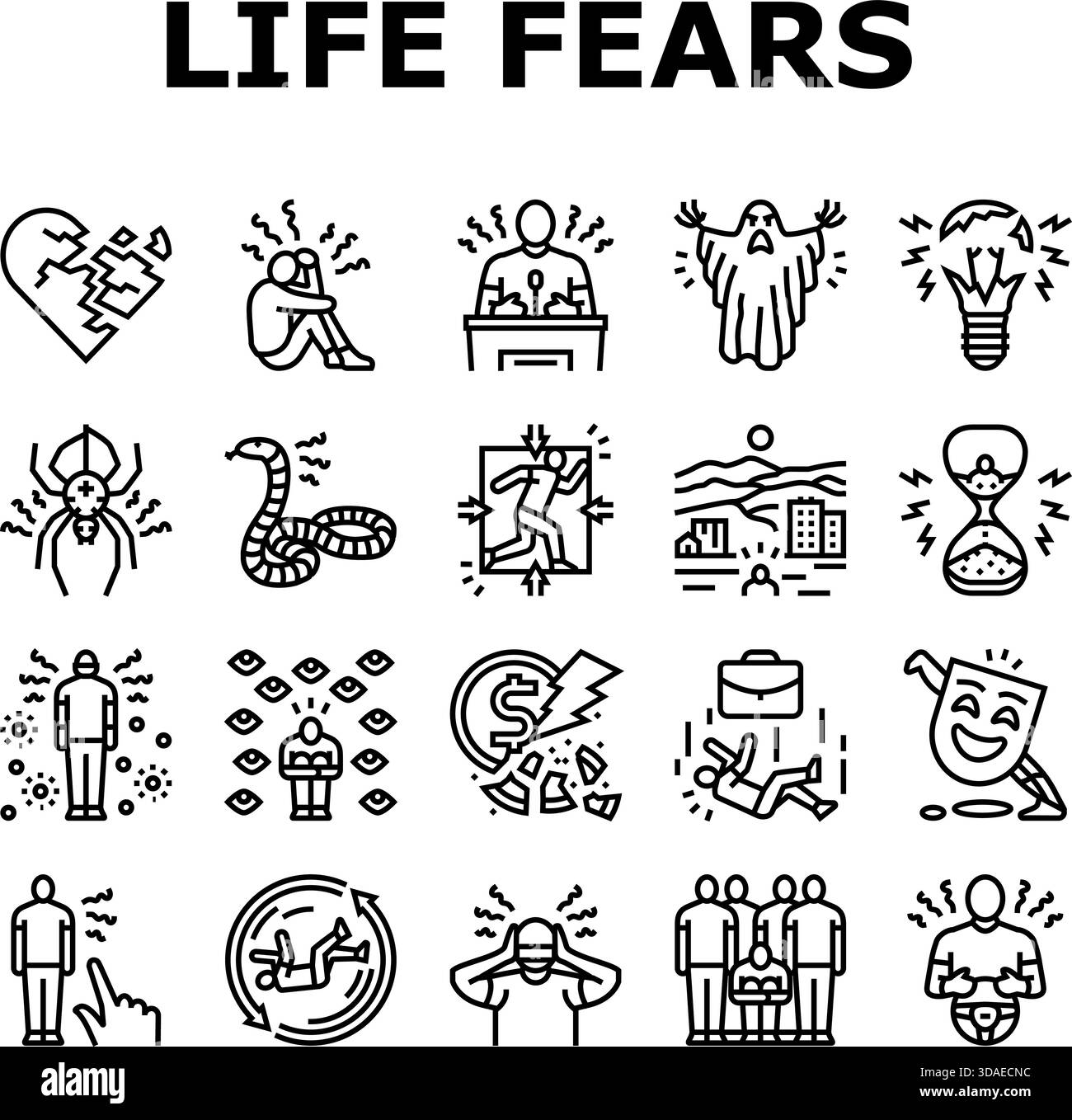 Insecurity human Stock Vector Images - Alamy