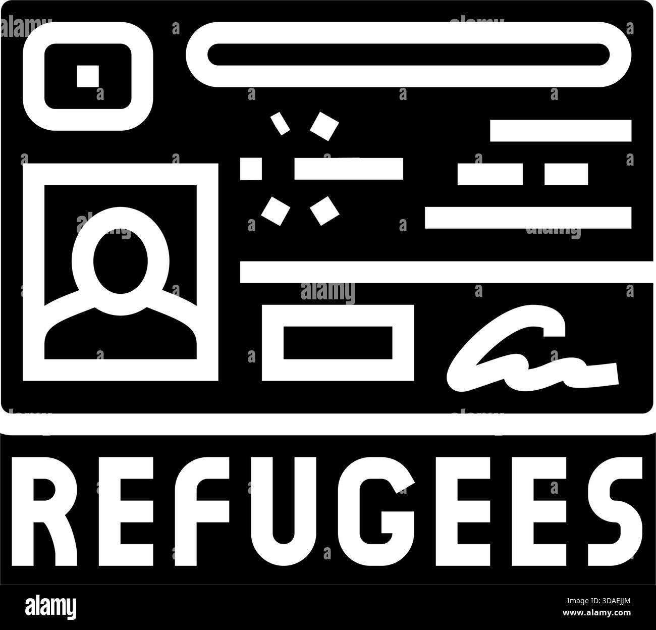 Unhcr refugee id Black and White Stock Photos & Images - Alamy