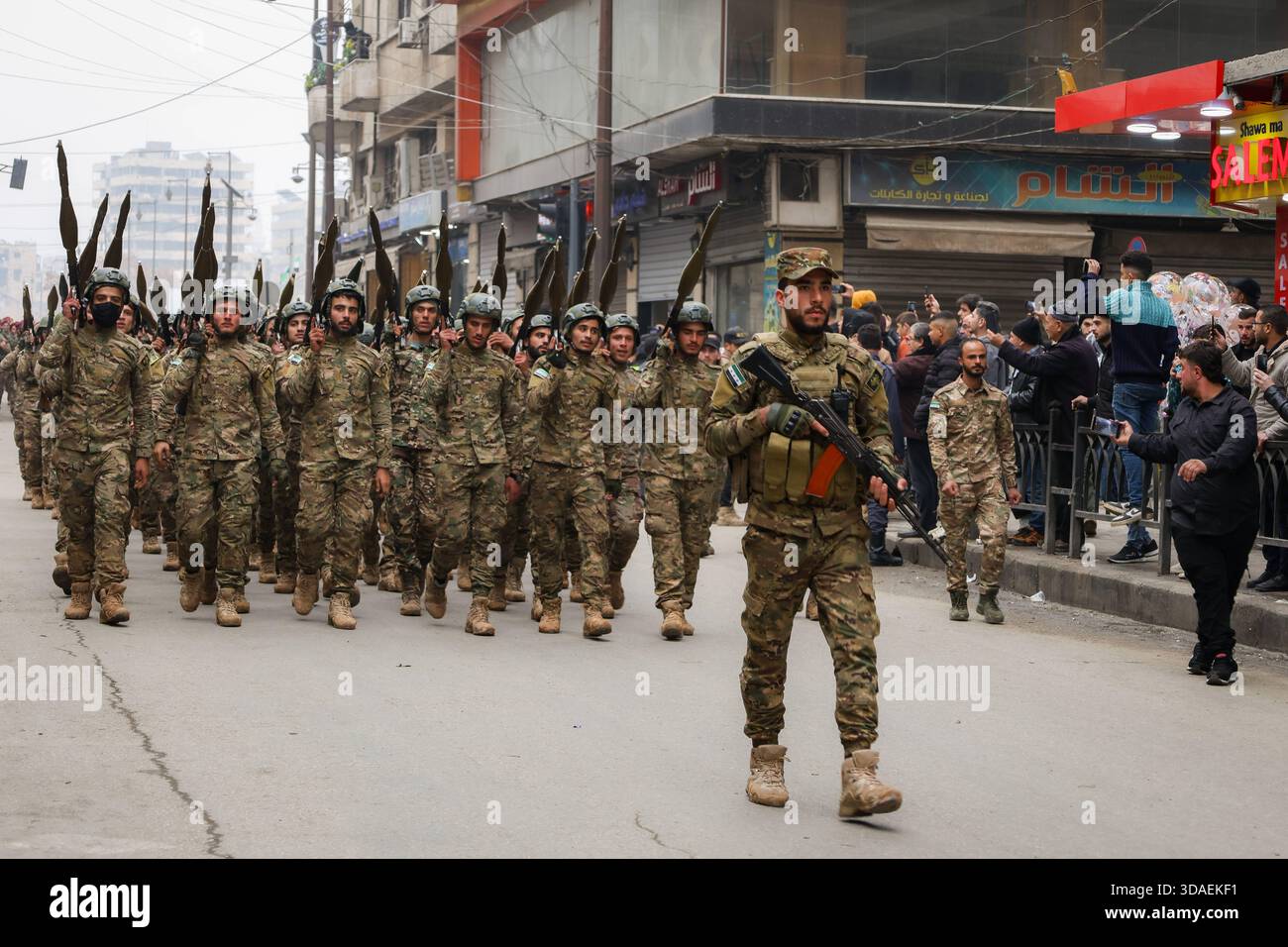 Syrian Army and Public Security Hold Military Parade on First ...