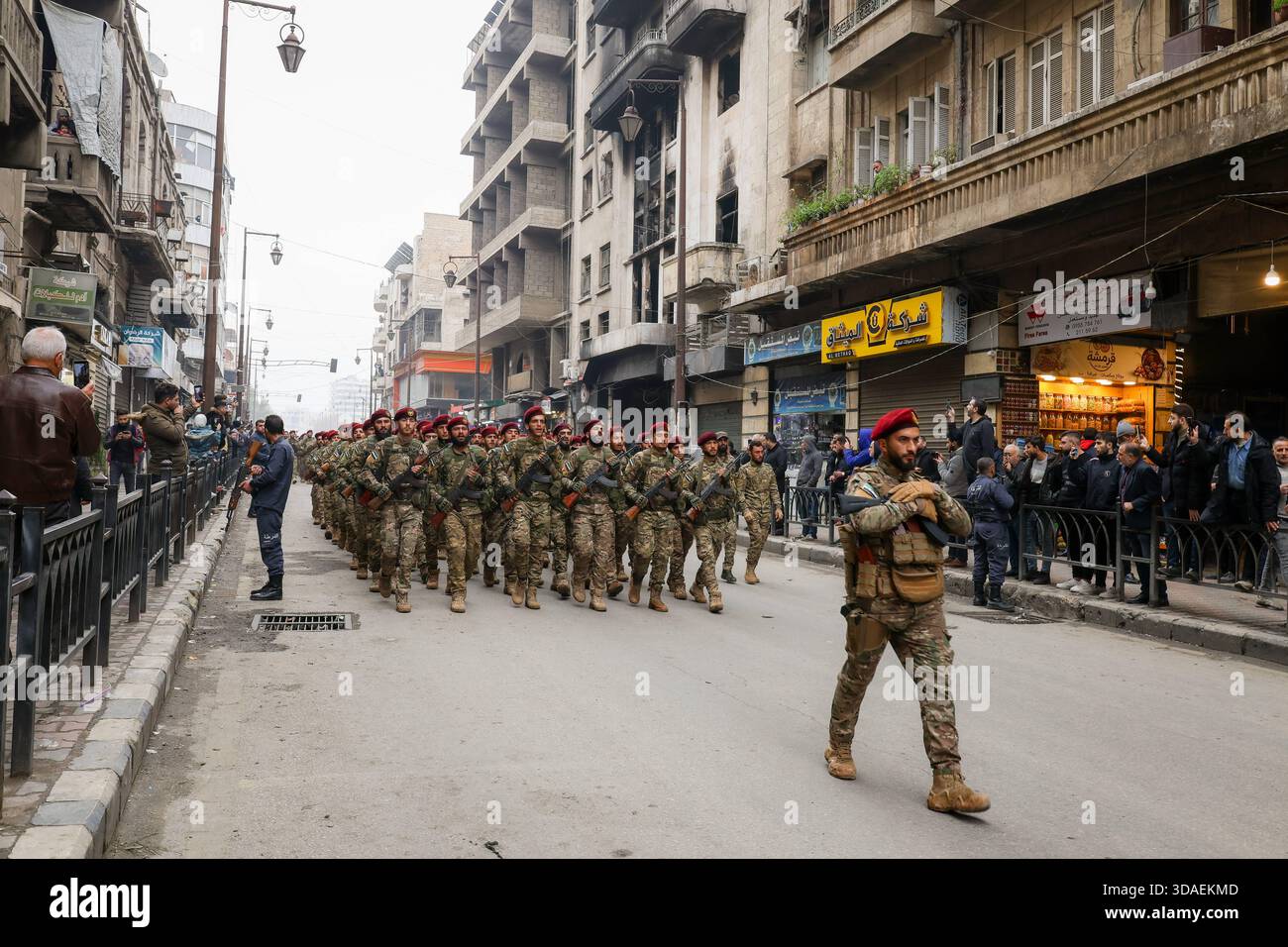 Syrian Army and Public Security Hold Military Parade on First ...