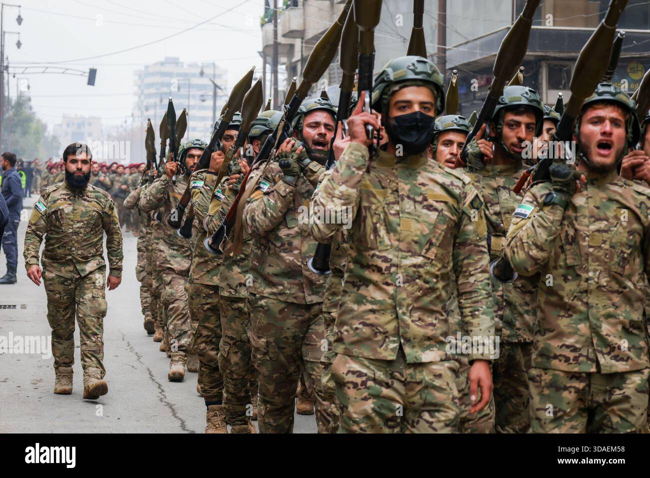 Aleppo, Syria – December 08, 2025: The Syrian Army and Public Security ...