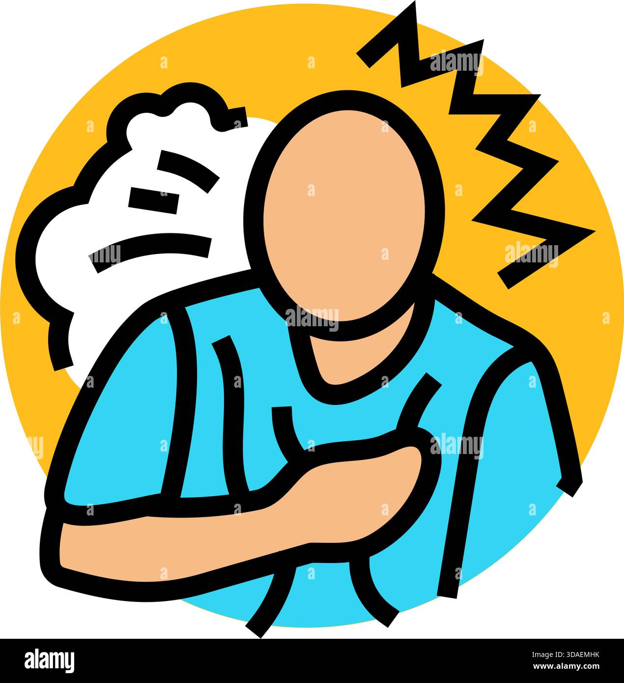 dyspnea color icon vector illustration Stock Vector Image & Art - Alamy