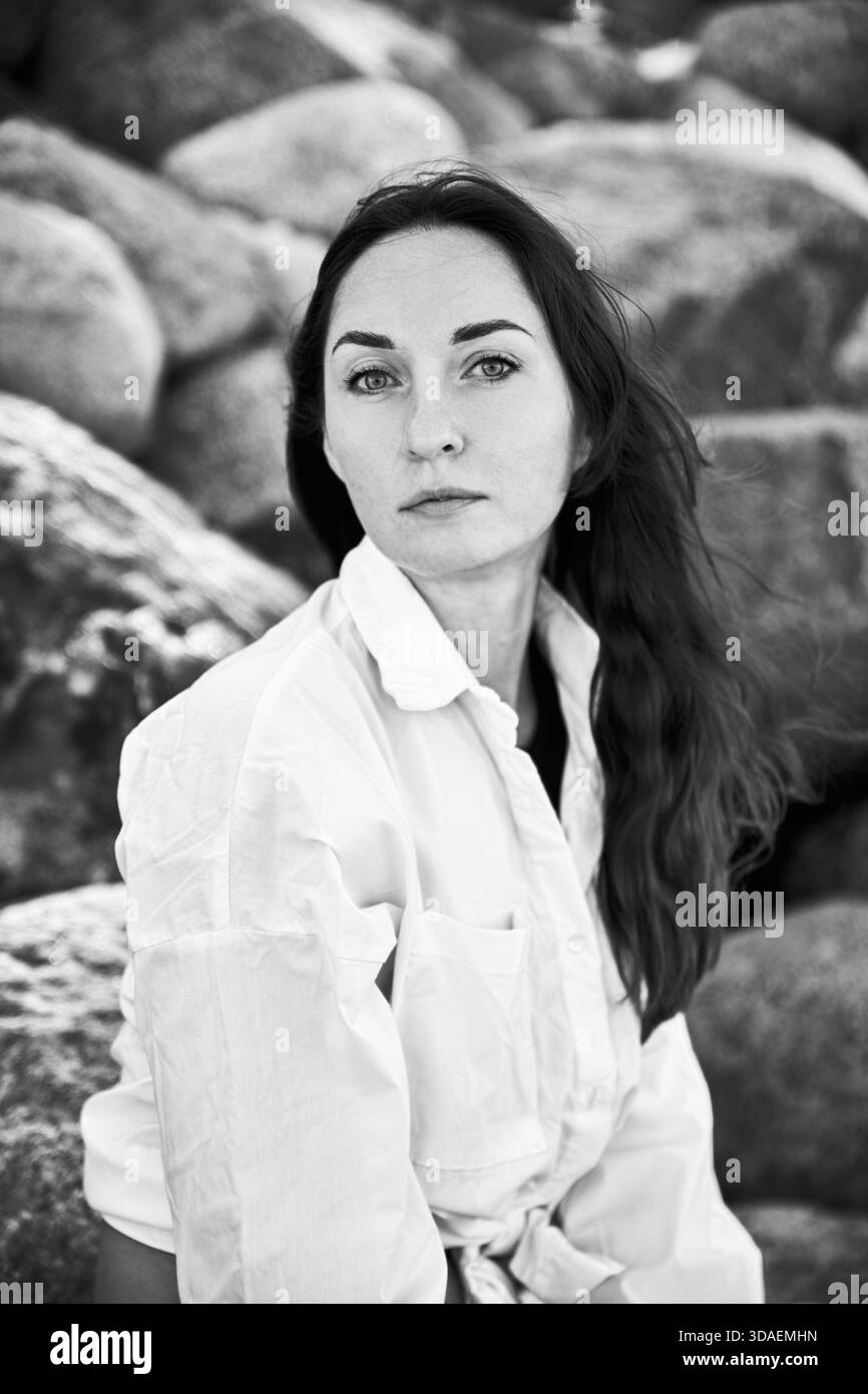 Thoughtful subject Black and White Stock Photos & Images - Alamy