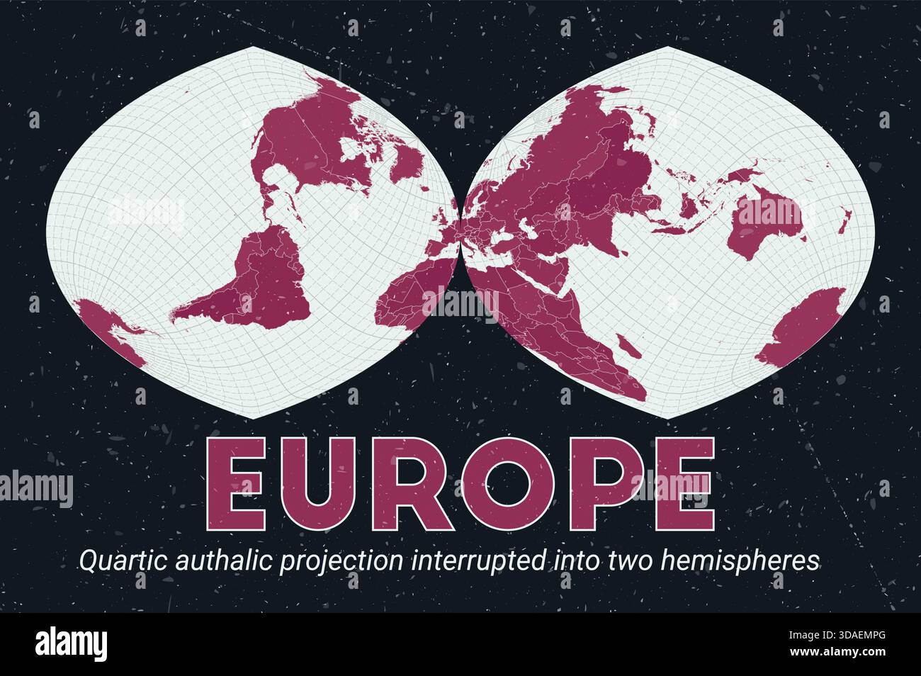 Authalic projection hi-res stock photography and images - Alamy