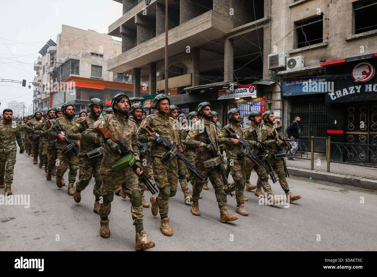 Aleppo, Syria – December 08, 2025: The Syrian Army and Public Security ...
