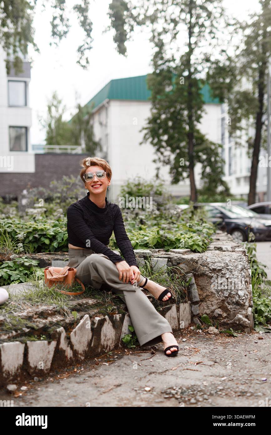 Mature woman exudes confidence hi-res stock photography and images - Alamy