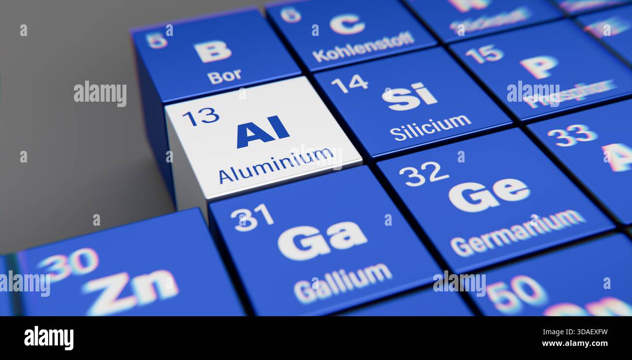 Periodic table elements aluminium hi-res stock photography and images ...