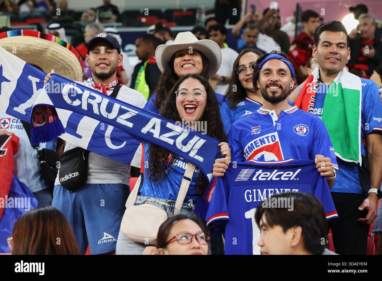 Cruz Azul fans cheer prior to the start of the FIFA Intercontinental ...